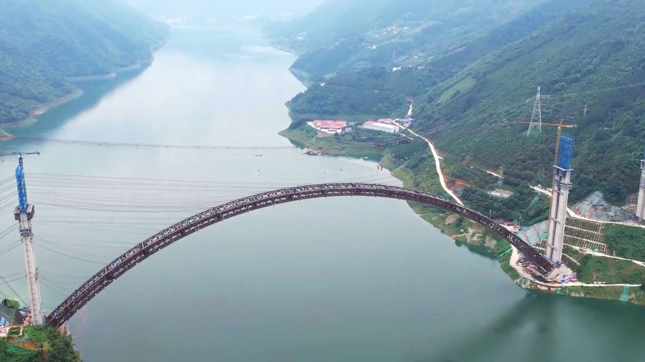 File:Tian'e longtanTrussBlueHighline.jpg - HighestBridges.com