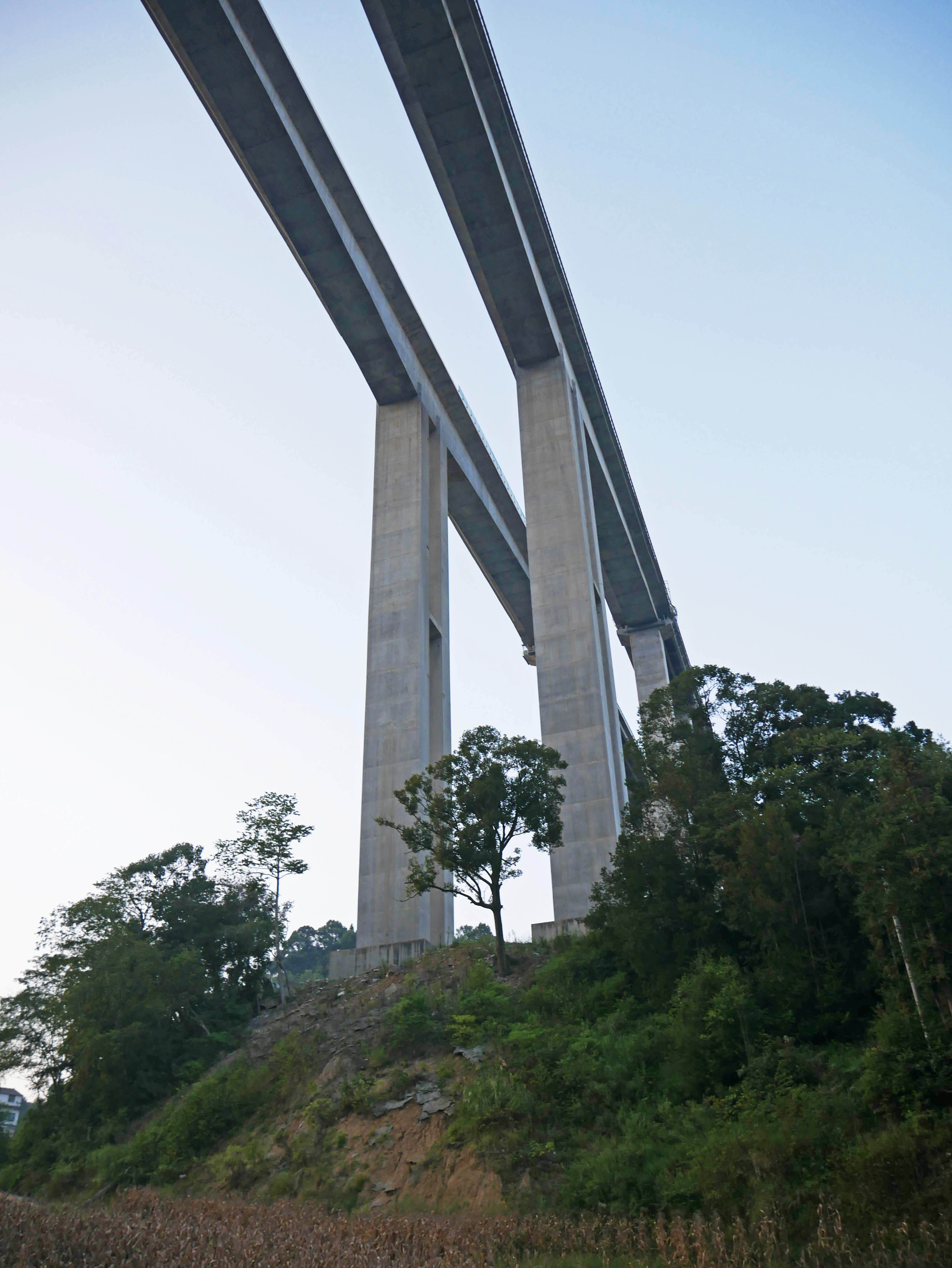 File:HuazhushanBlueSkyPiers.JPG - HighestBridges.com